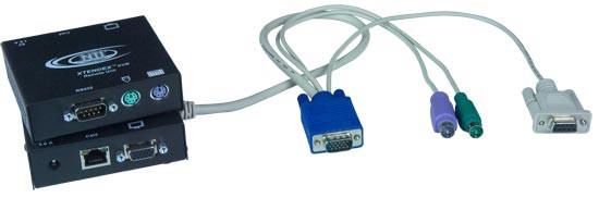 PS2 KVM Extender CAT5 Remote Keyboard Monitor RJ45 Mouse UTP